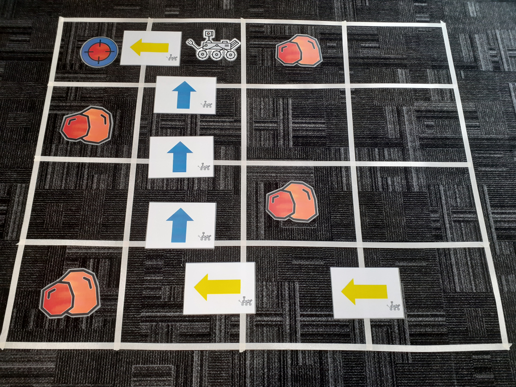 Robot programming adult led activity - NUSTEM