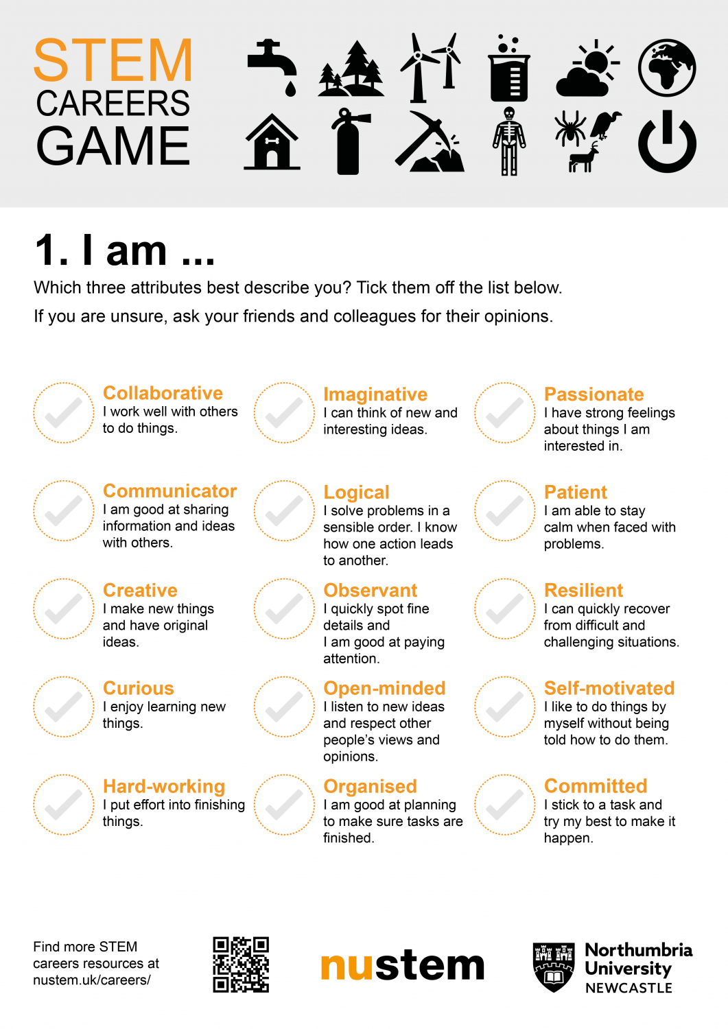 STEM Careers Game - NUSTEM